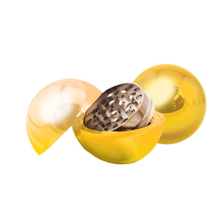 Buy 50mm Ball Gold Metal Grinder | Elyxr