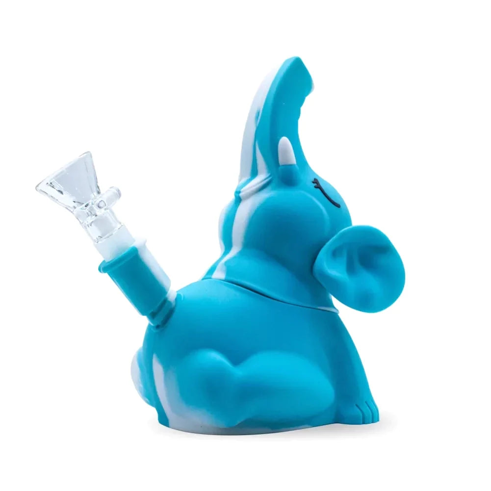 6" Sleepy Elephant Silicone Water Pipe | ELYXR