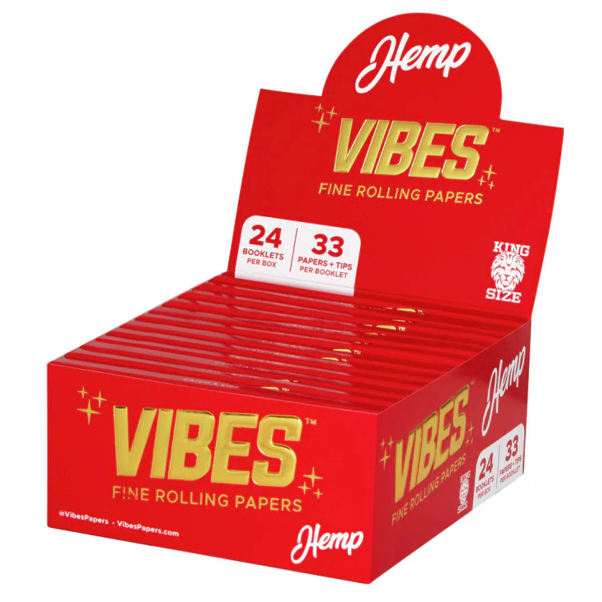 Vibes - Hemp King Size Rolling Paper + Tips | ELYXR